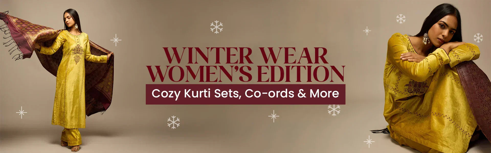 Winter Wear Women’s Edition: Cozy Kurti Sets, Co-ords & More