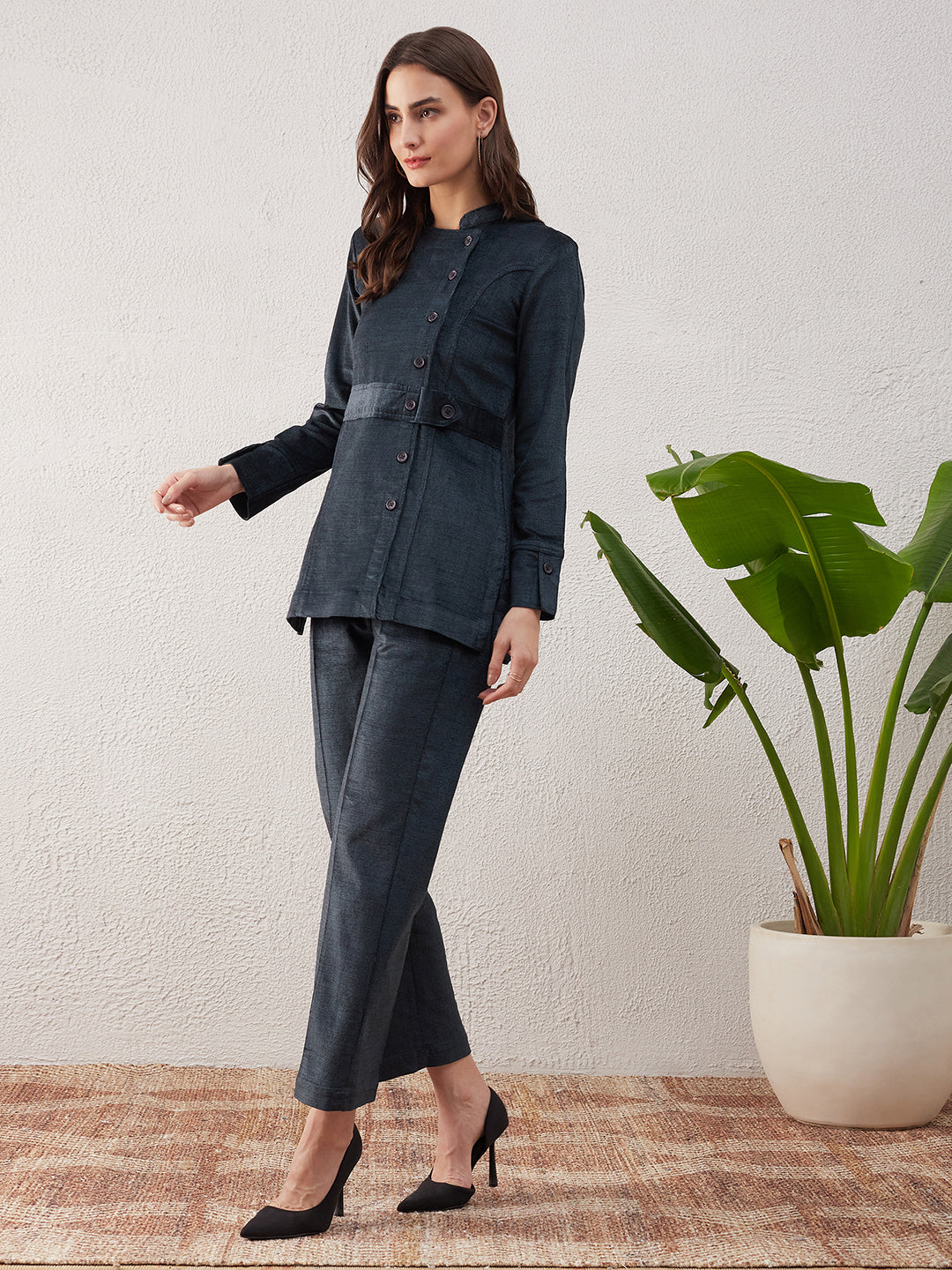 Oxford Blue Co-ord Set